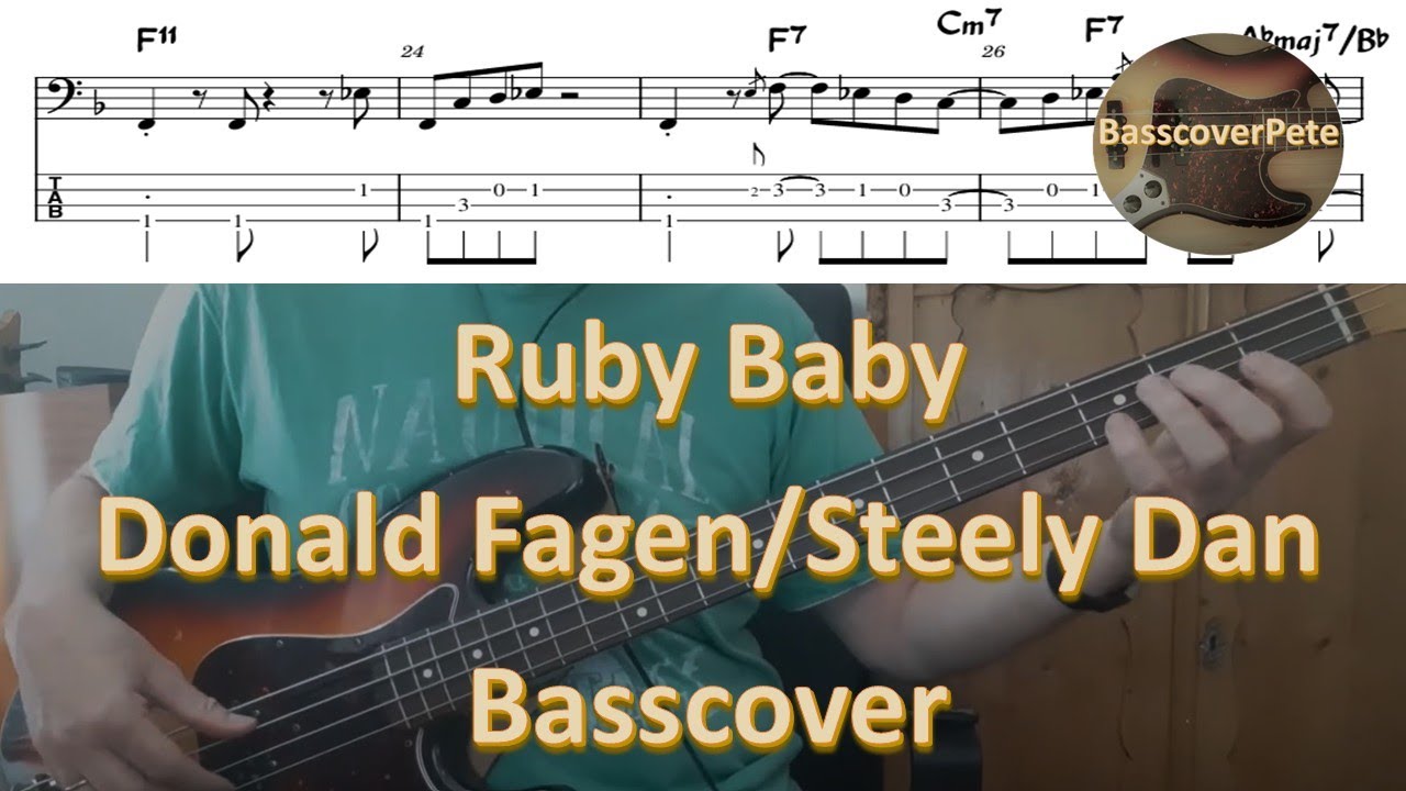 Steely Dan Donald Fagen Ruby Baby. Bass Cover Score Notes Tabs Chords ...