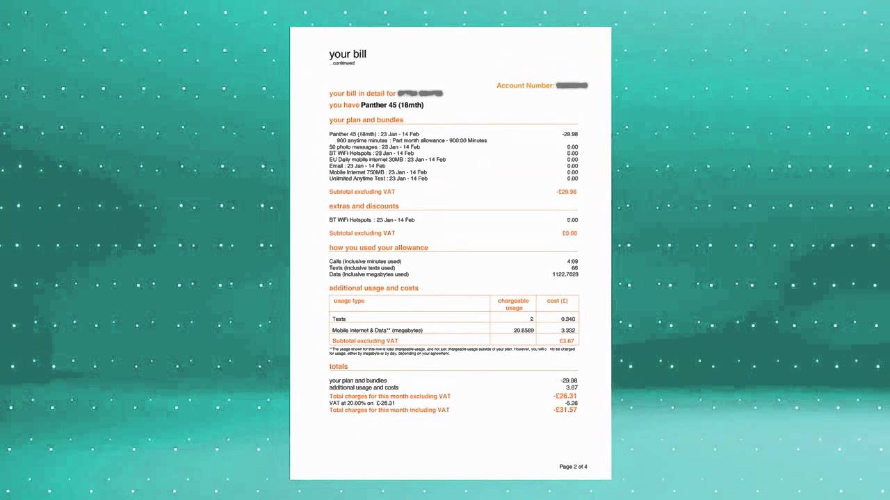 Orange to EE your bill EE - YouTube