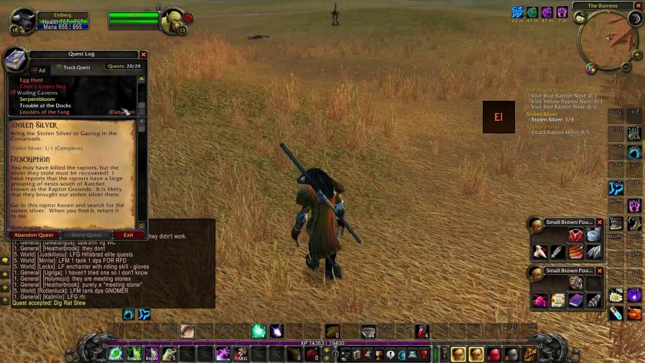 How to get Dig Rat Stew quest - Vanilla WoW Elysium - YouTube
