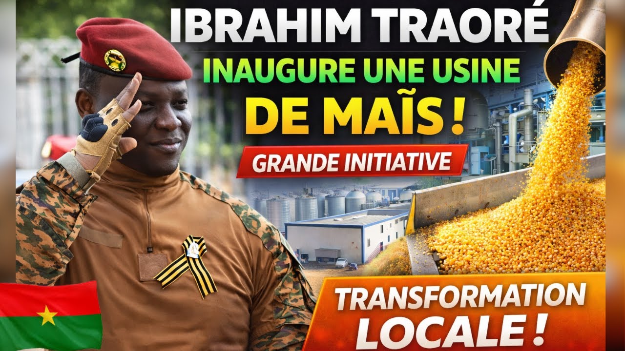 BURKINA FASO EN ACTION : une USINE DE MAÏS inaugurée par IBRAHIM TRAORÉ ...