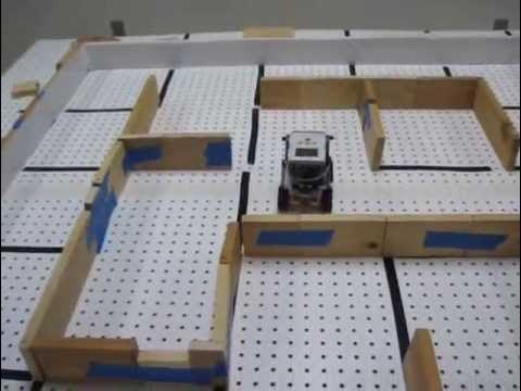 lego mindstorm 5x5 flood fill micromouse - YouTube