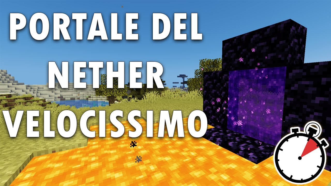 Come Fare un Portale del Nether Velocissimo - Minecraft - YouTube