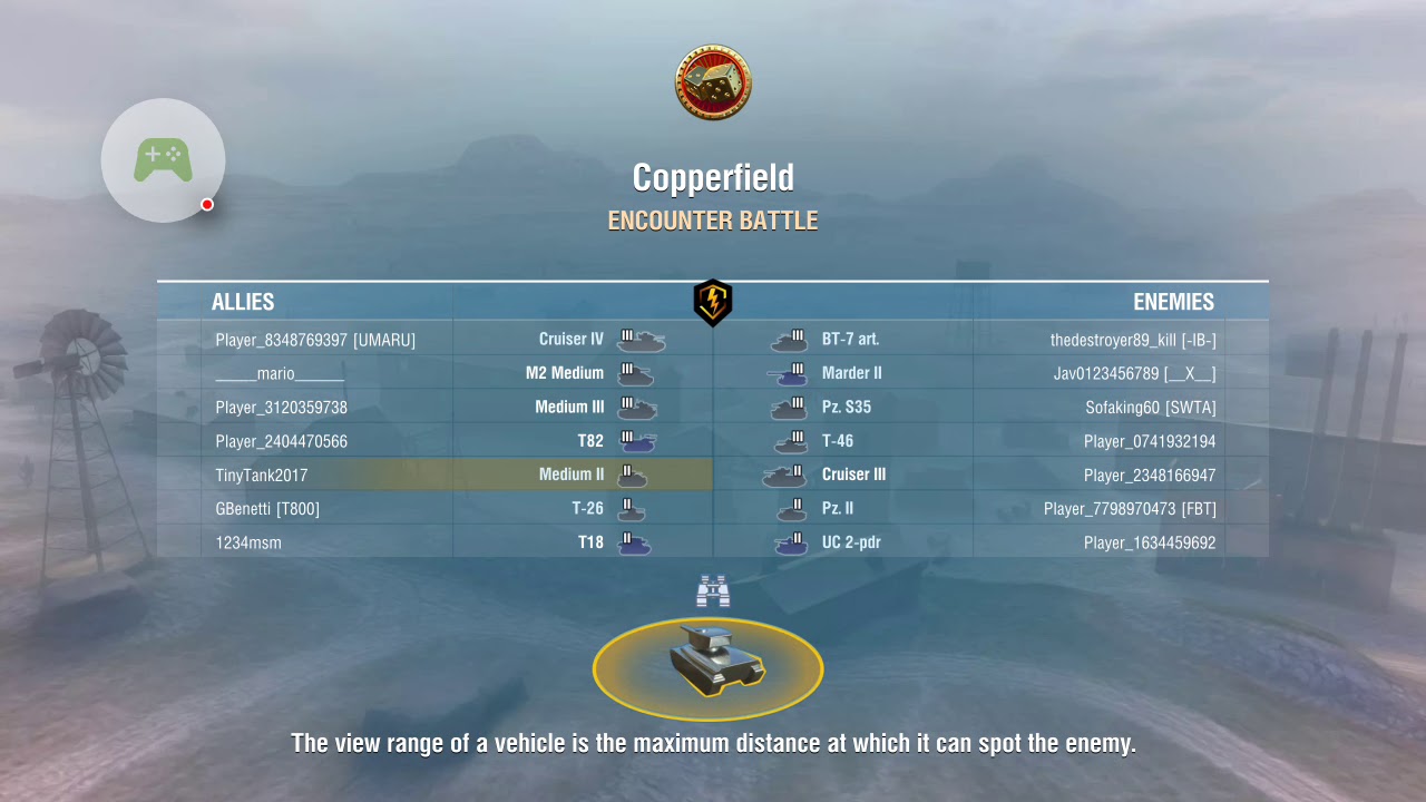 World of Tanks Blitz: Matilda Tank in the Copperfield map. - YouTube