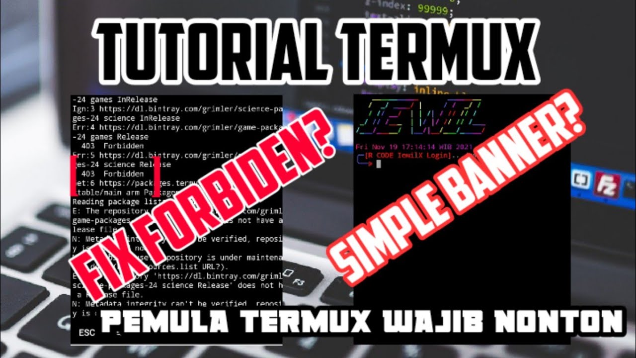 TUTORIAL FIX FORBIDEN & MEMBUAT BANNER TERMUX BAGI PEMULA - YouTube