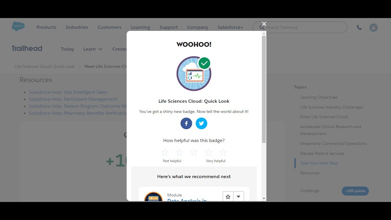 Life Sciences Cloud: Quick Look | Salesforce Trailhead | Quiz Solution - YouTube