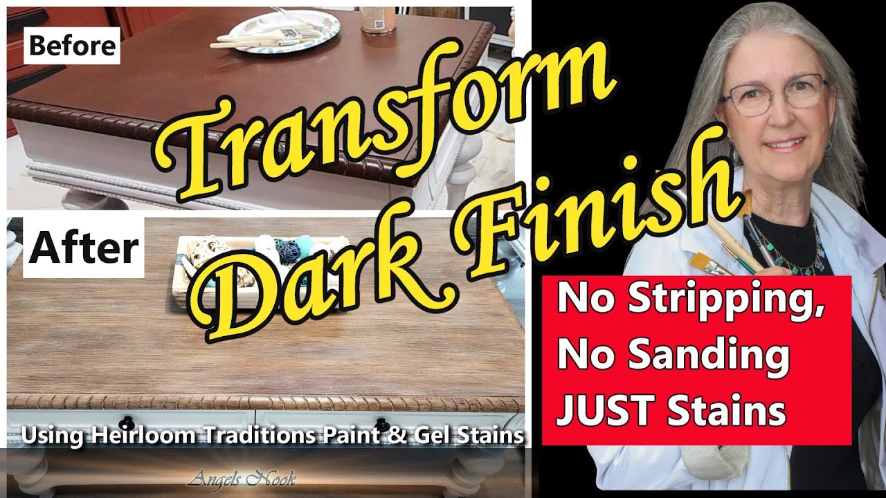 Staining a Dark Coffee Table Top with Heirloom Traditions Gel Stain ...