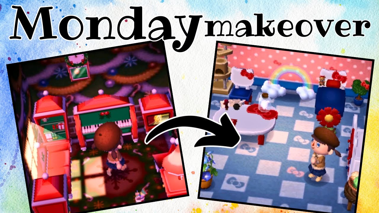 New Leaf Room Makeover - Goodbye Jingle and Hello Kitty! | Animal ...