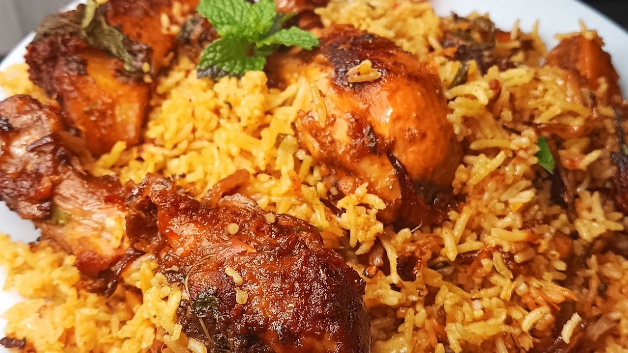 KFC CHICKEN Fried BIRYANI (NEW | Kfc Chicken Leg Piece Friend Biriyani ...