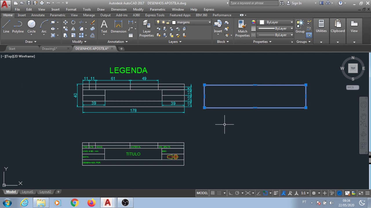 FORMATO E LEGENDA NO AUTOCAD - YouTube