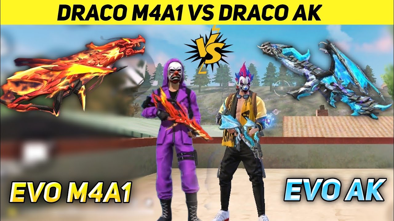 INFERNAL DRACO M4A1 VS BLUE FLAMO DRACO AK | NEW EVO M4A1 VS EVO AK ...