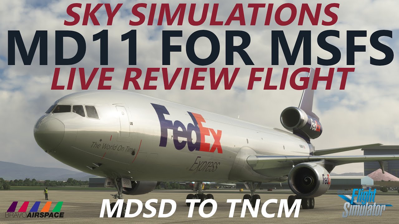 MSFS | New MD11 - SkySimulations MD11F Full Flight Review LIVE! MDSD to ...
