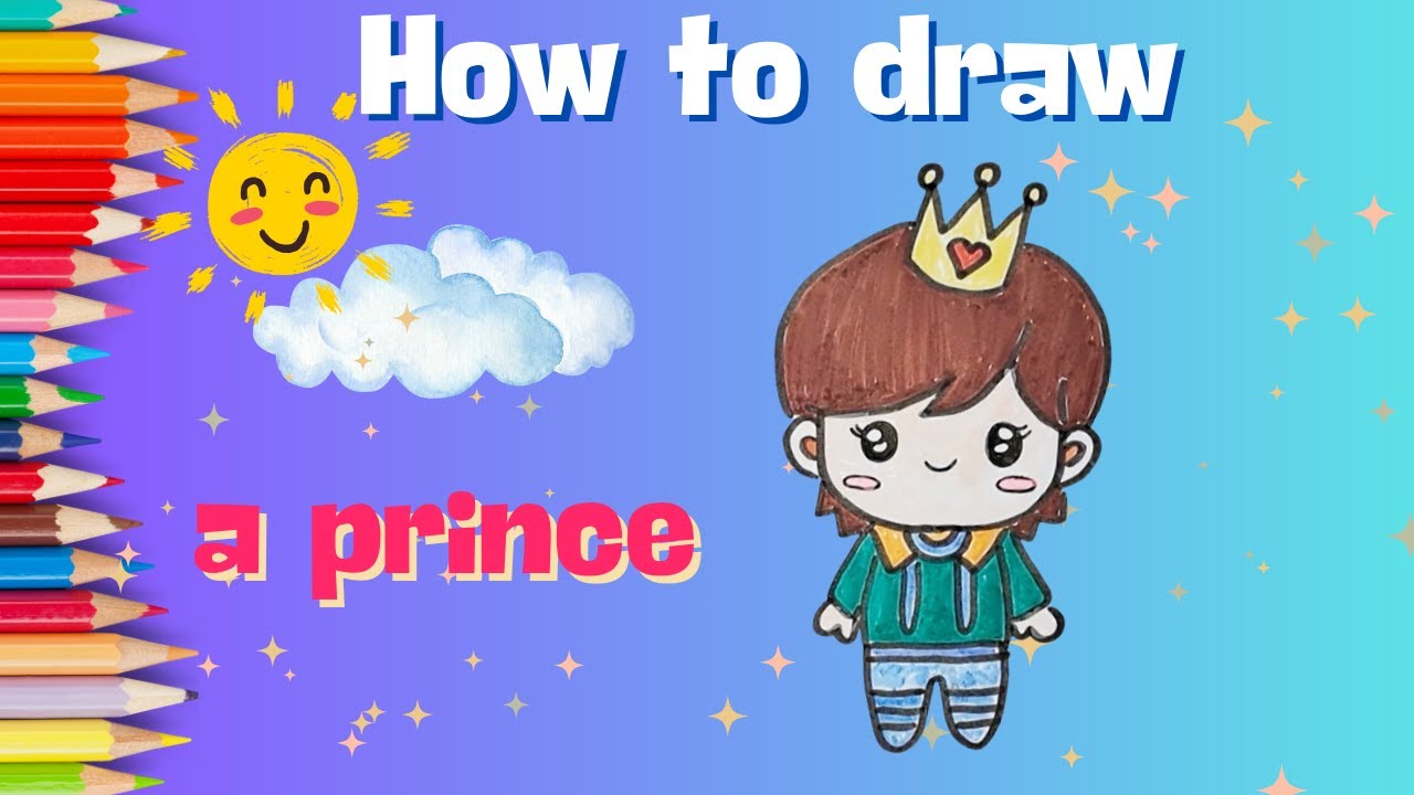 Drawing prince | Easy drawing | Step by step drawing by hand - YouTube