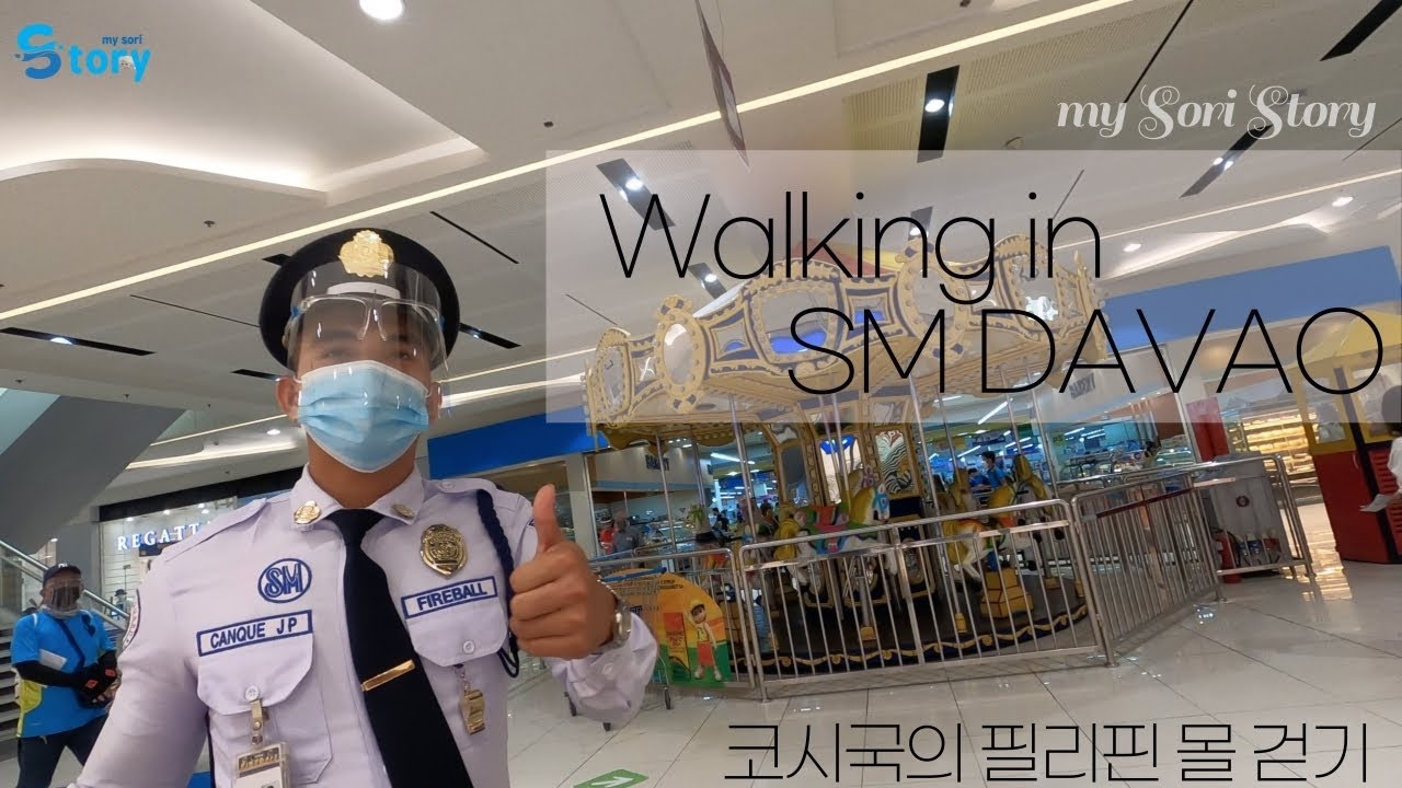 Walking Tour SM Ecoland in DAVAO, Philippines / SM몰에서 걷기 / my sori ...