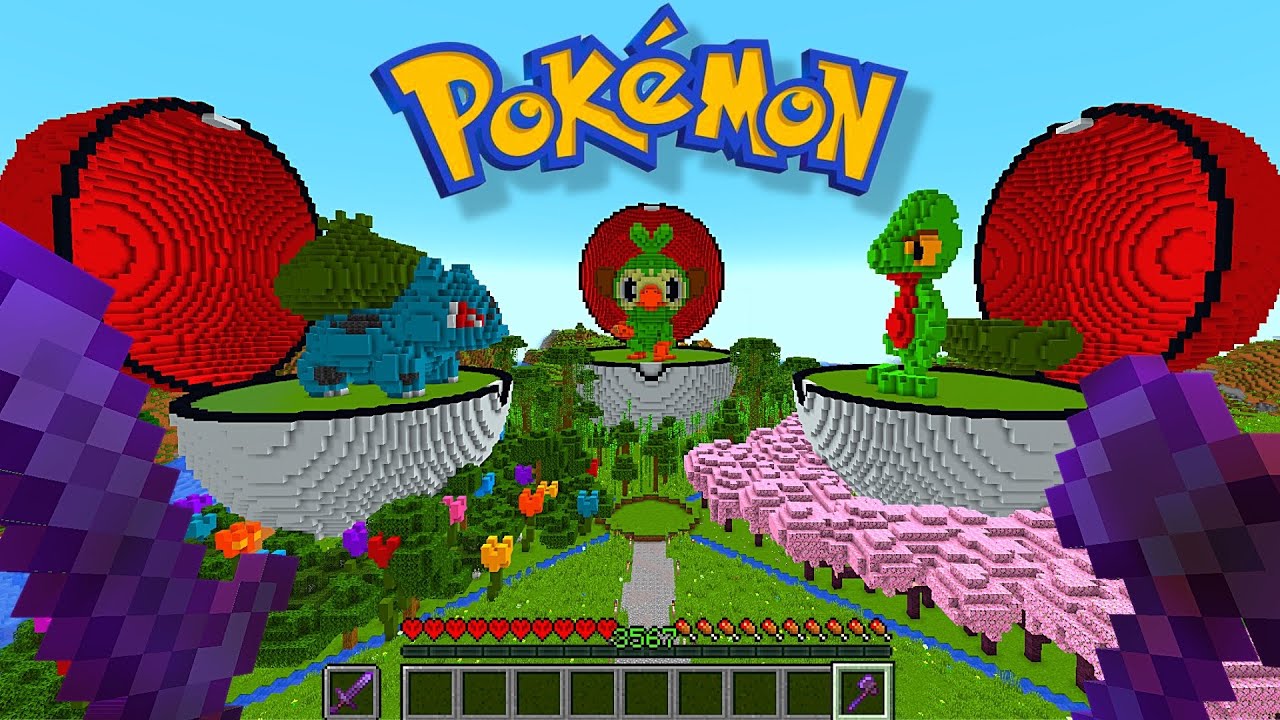 I Built The Ultimate Pokémon Build In Hardcore Minecraft ! - YouTube