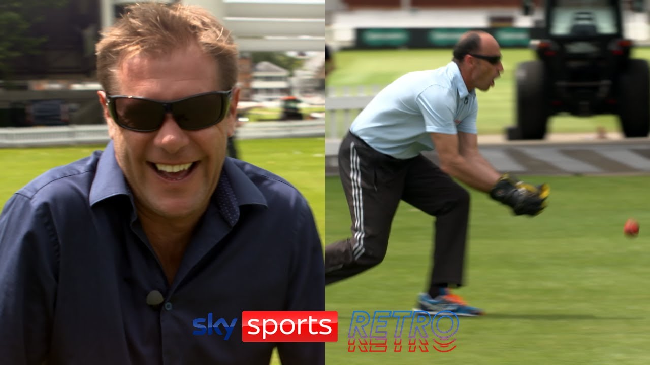 Another Nasser Hussain catching fail - YouTube