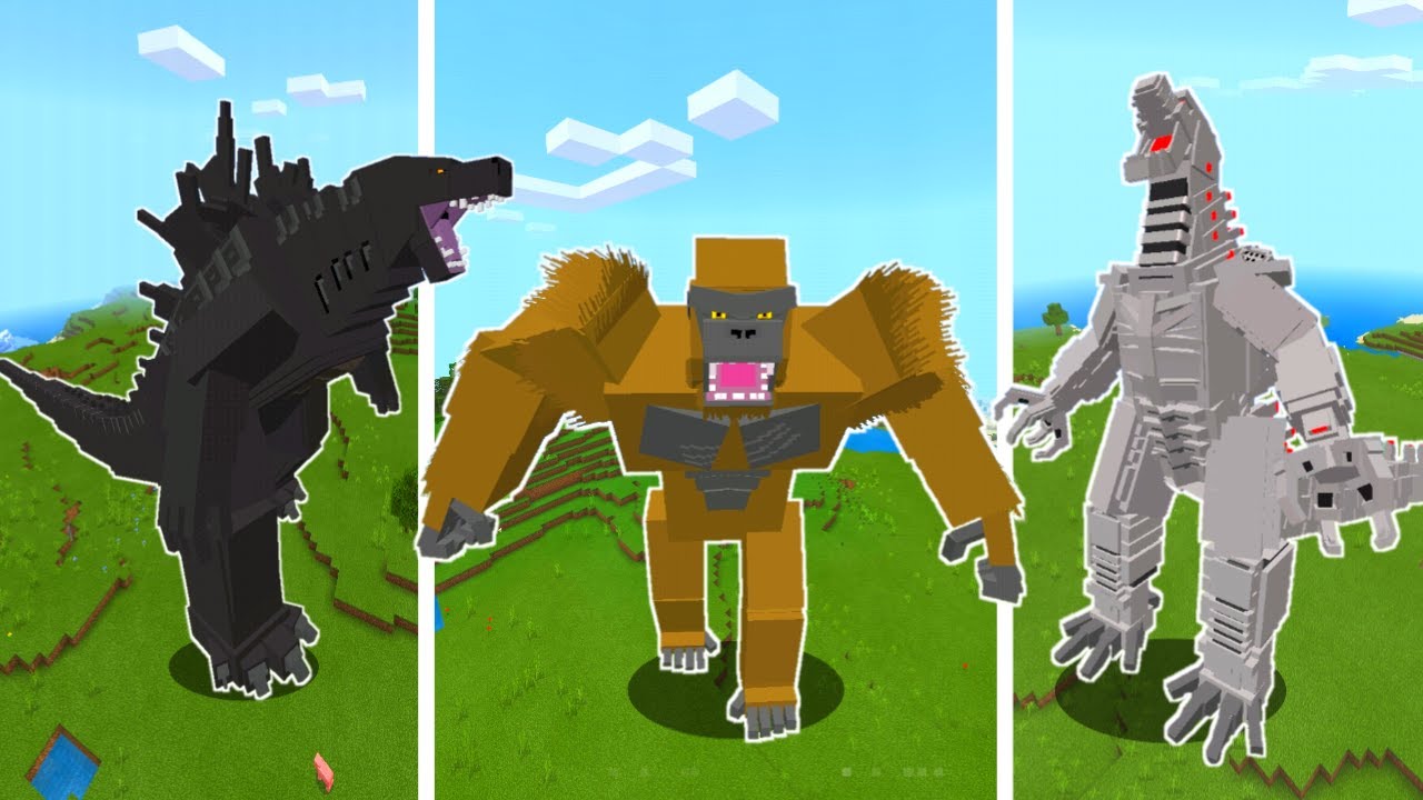 GODZILLA VS KONG (Addon) | Minecraft - YouTube