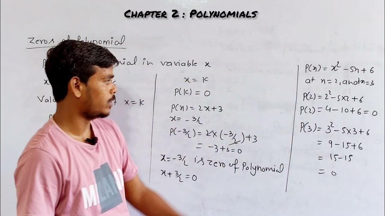 Zeros of Polynomials | Chapter 2 Polynomials | Class 10 Maths | CBSE | NCERT Solutions - YouTube