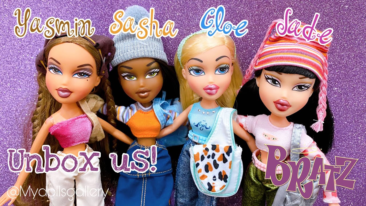 Bratz 20th Anniversary Jade, Cloe, Sasha, and Yasmin dolls Unboxing ...