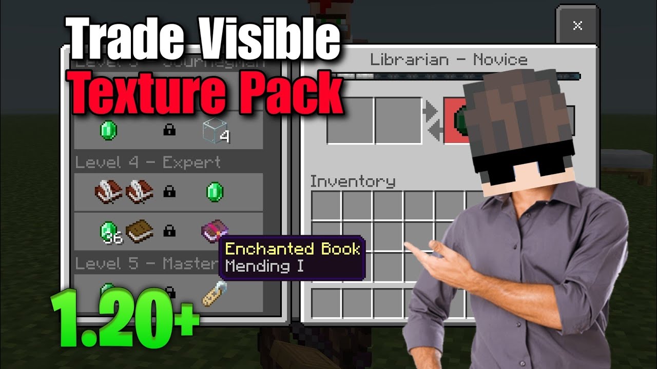 Trade Visible Texture Pack For PE 🔥 || Best Way' To Find Mending...# ...