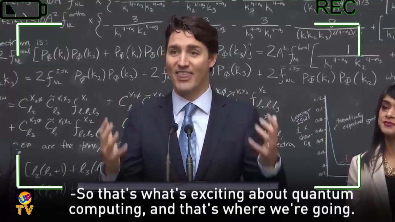 Justin Trudeau explains quantum computing - YouTube