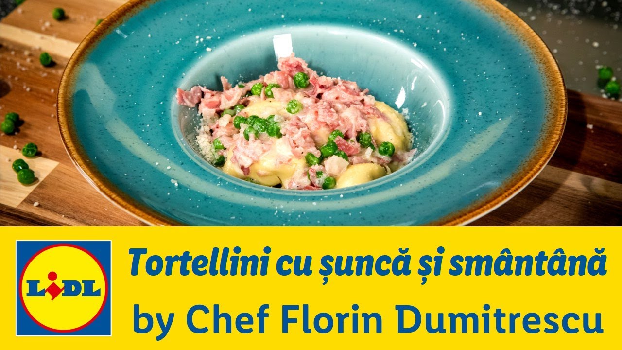 Tortellini cu sunca, smantana si mazare • Gateste cu Chef Florin ...