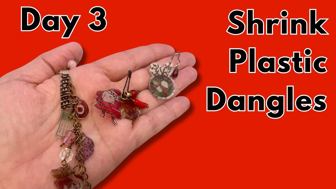 Shrink Plastic Dangles// Christmas Junk Journal Ideas- 2024 - YouTube