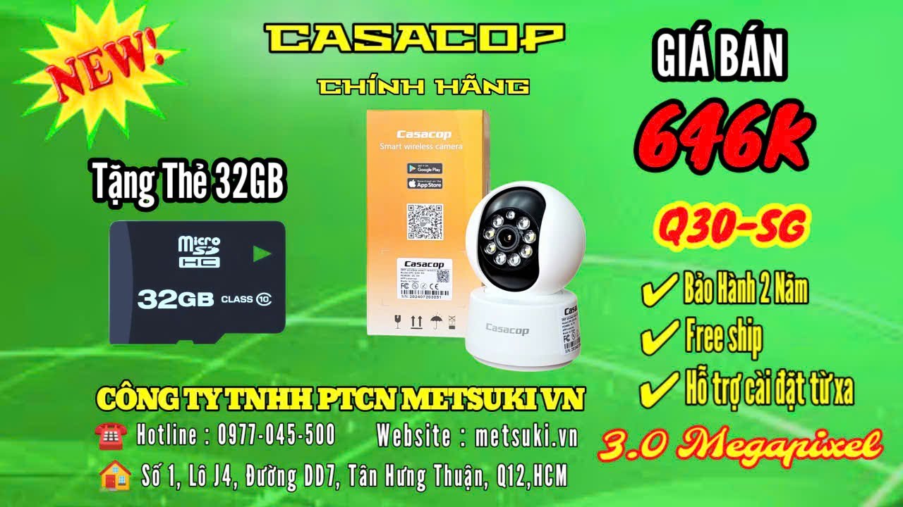 5 12 Review camera trong nhà chính hãng Casacop Q30 SG_LH 0977045500 ...