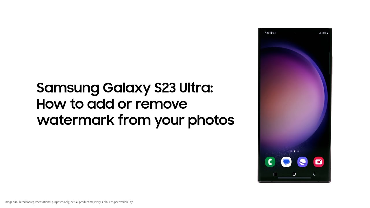 Galaxy S23 Ultra: How to add or remove watermark from your photos ...