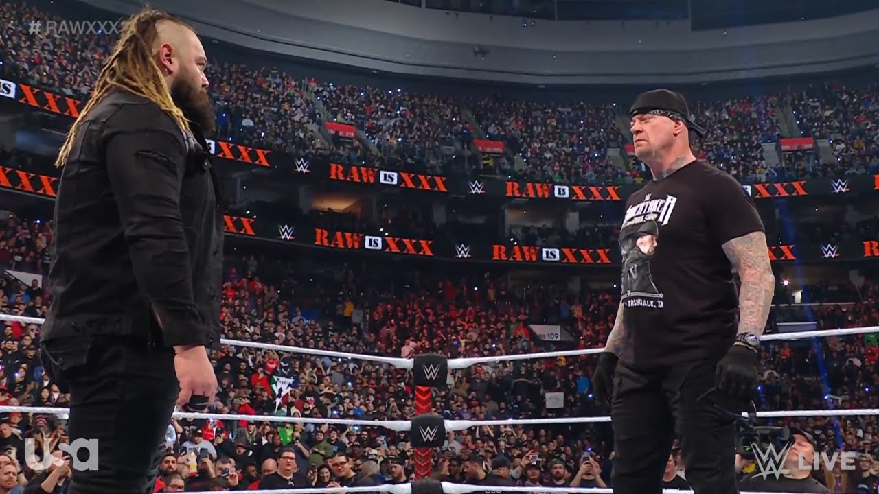 The Undertaker and Bray Wyatt attacks L.A Knight - WWE RAW 1/23/2023 ...