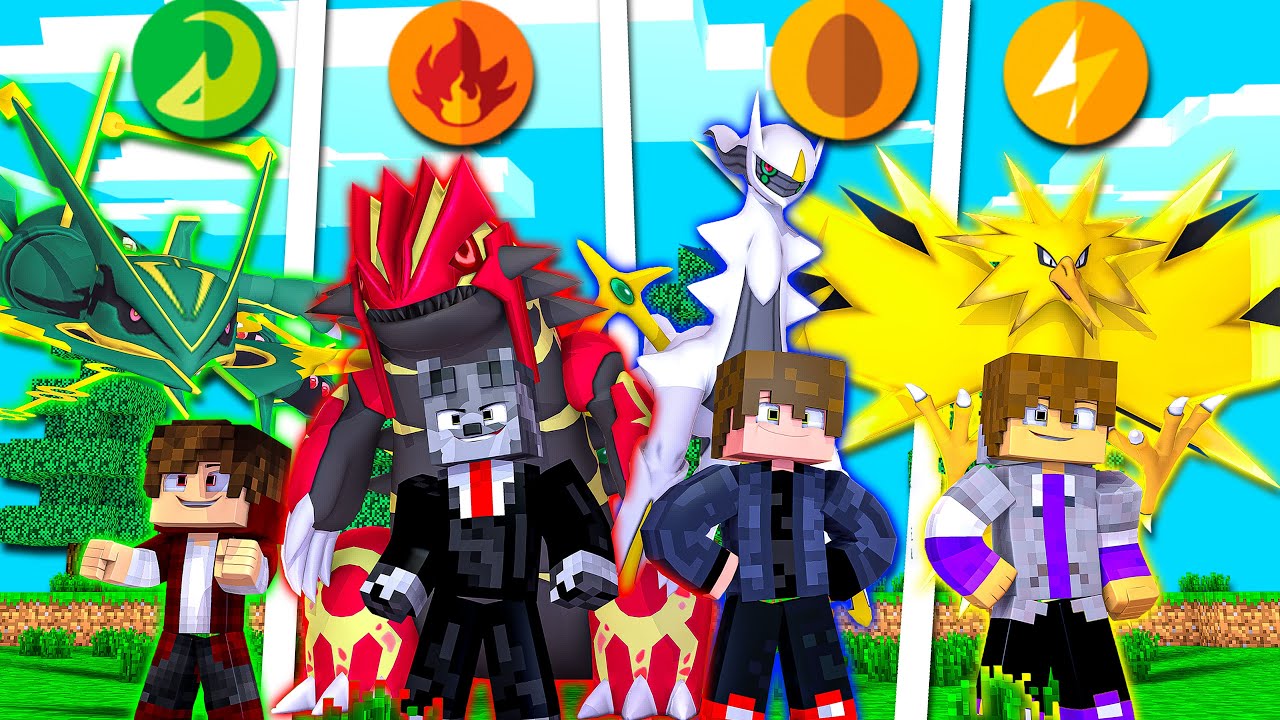 Minecraft - Pokémon Elementos #3 - LUCKY PIXELMON DEU LENDÁRIO DRAGÃO ...