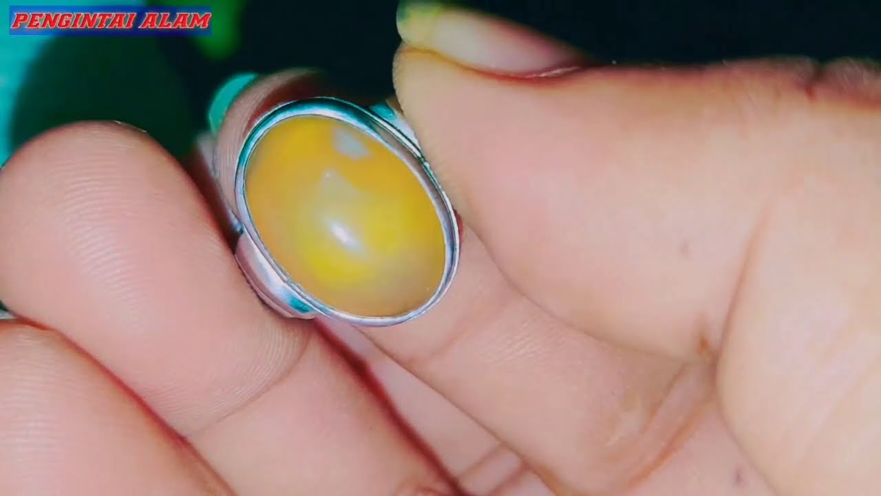 khasiat dari batu akik yakult kuning||gem stone - YouTube