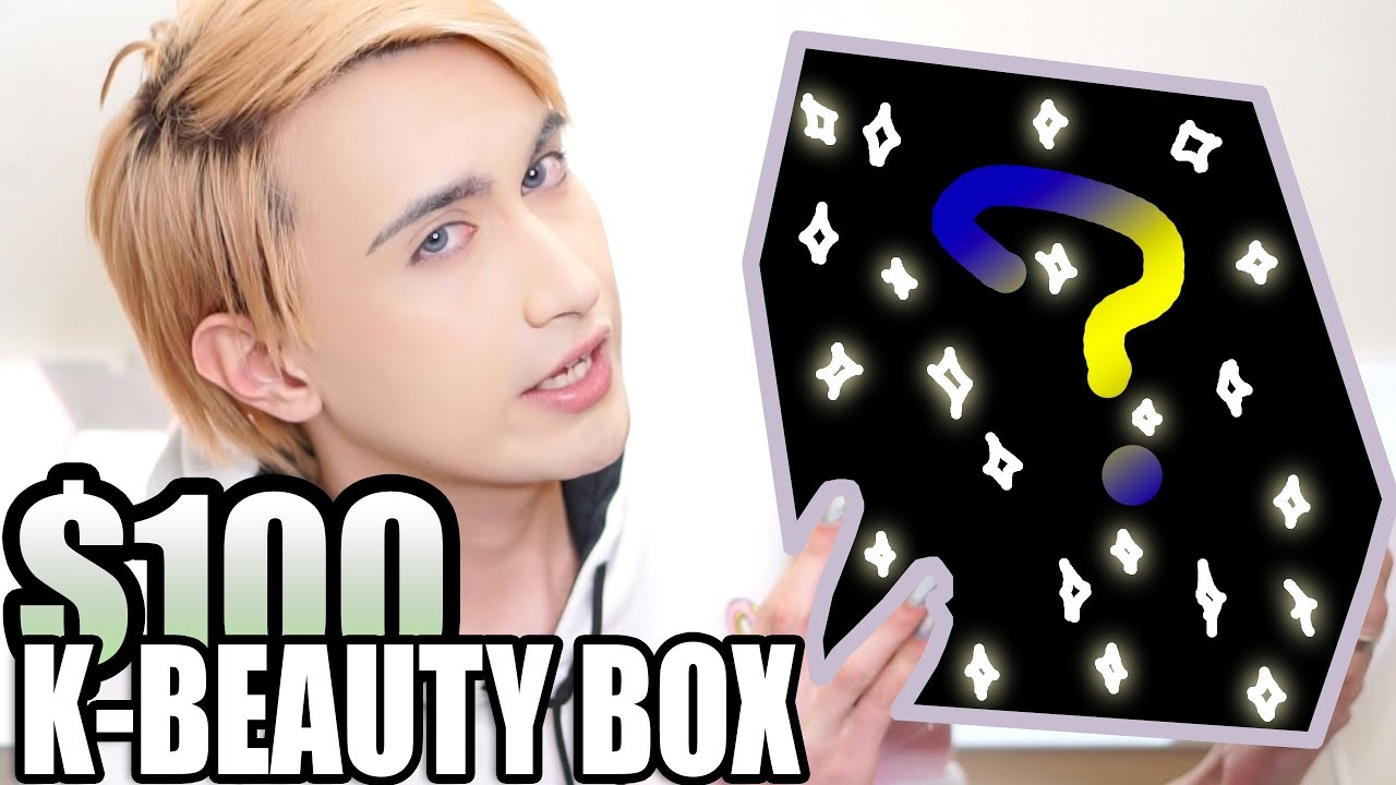 OPENING $100 KOREAN MAKEUP MYSTERY BOX // STYLEKOREAN - YouTube
