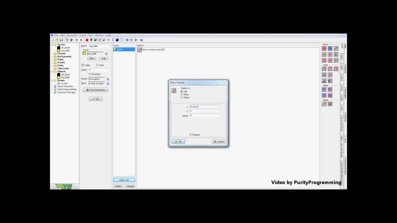 Game Maker 8: How to make a basic shooting player [Tut] - YouTube