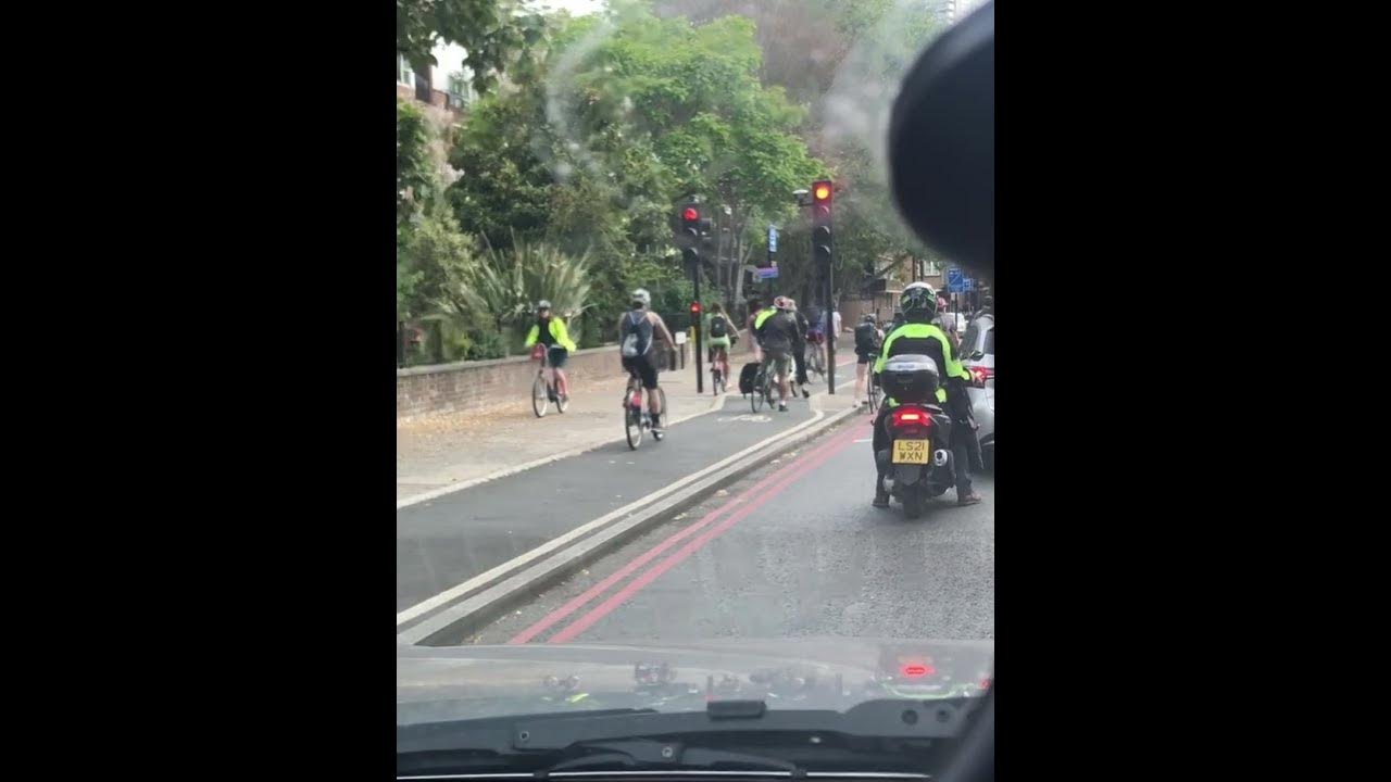 Cyclists in London, not obeying the road rules...again - YouTube Cyclists in London, not obeying the road rules...again - YouTube