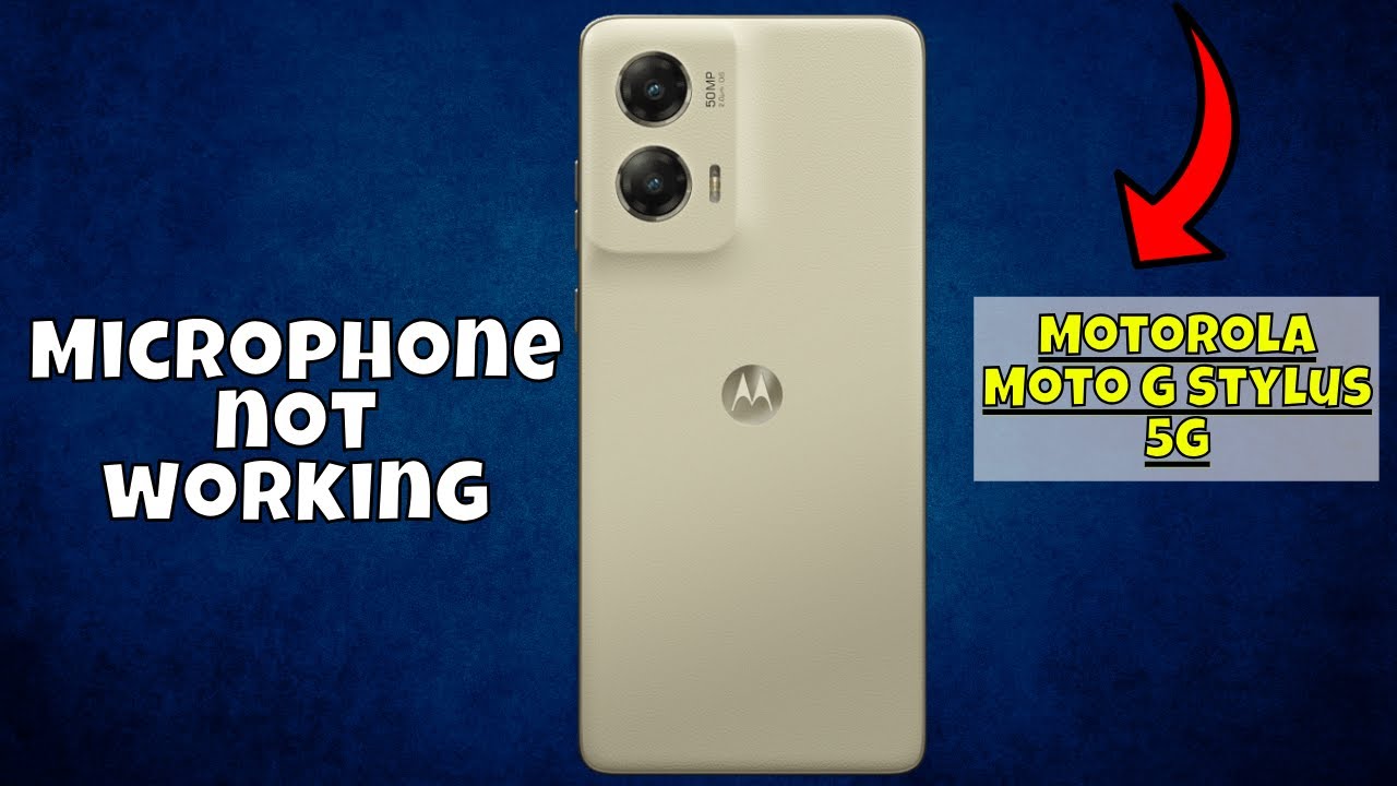 Microphone not working Motorola Moto G Stylus 5g || Solve microphone ...