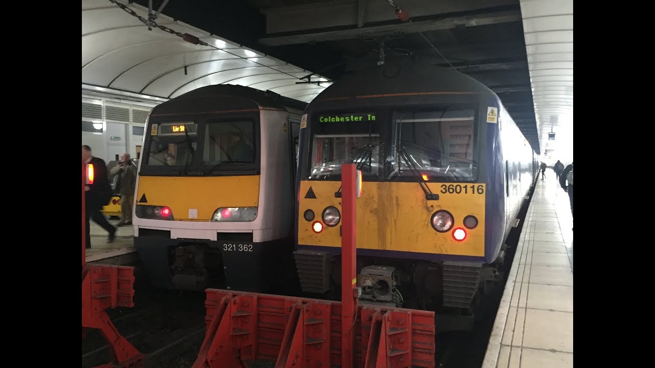 Greater Anglia Class 321 362 Interior Walk-Through at Southend Victoria ...
