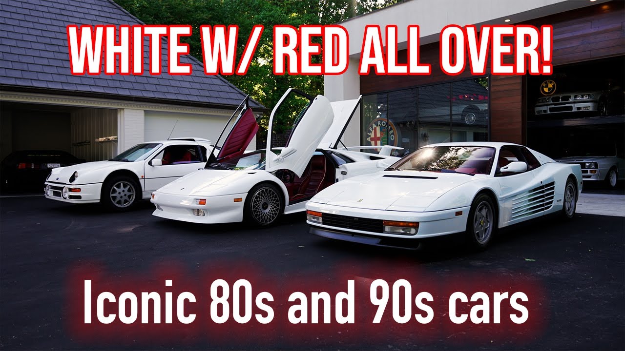 Vintage White Magic: Iconic 80s and 90s Cars with Red Interiors That ...