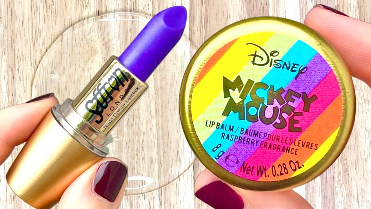 MAKEUP Slime Coloring!! Mickey Mouse Satisfying Slime Mixing!! Series ...