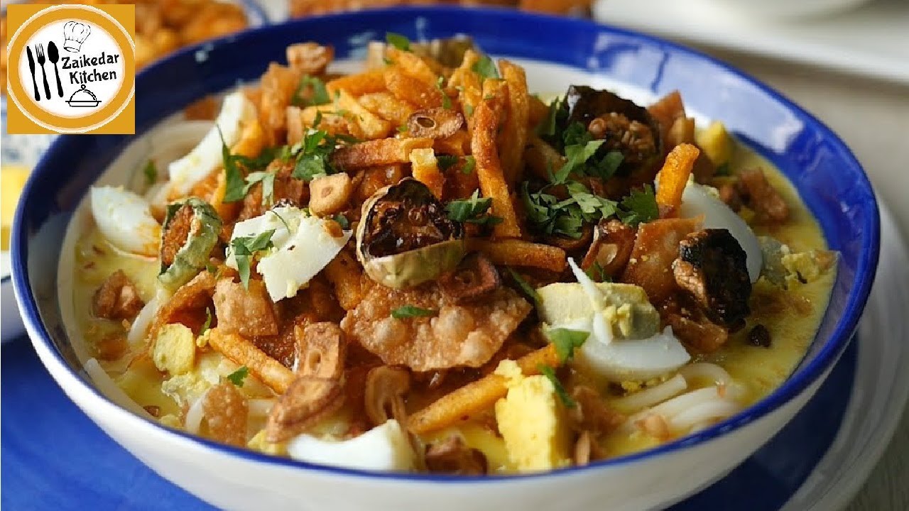 Authentic Memoni Style Khaosay Recipe | Curry Khaowsuey | Khaow suey ...