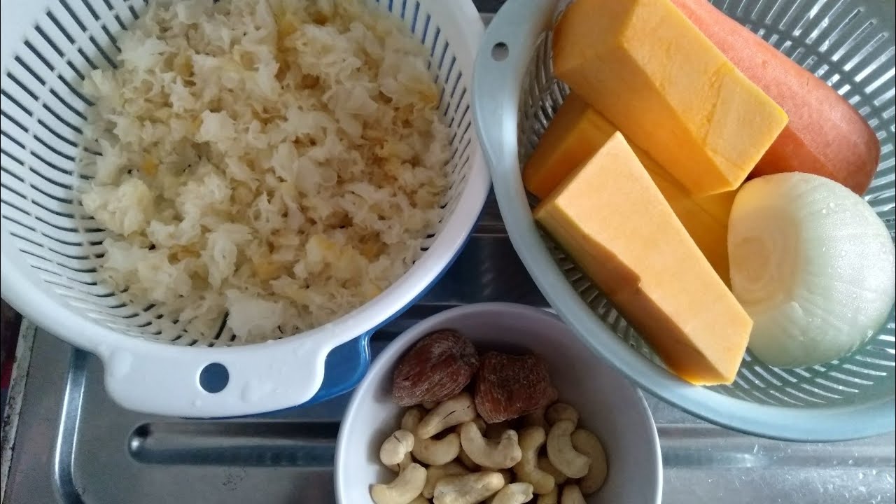 Sup labu kuning( pumpkin) part 2 tanpa daging - YouTube