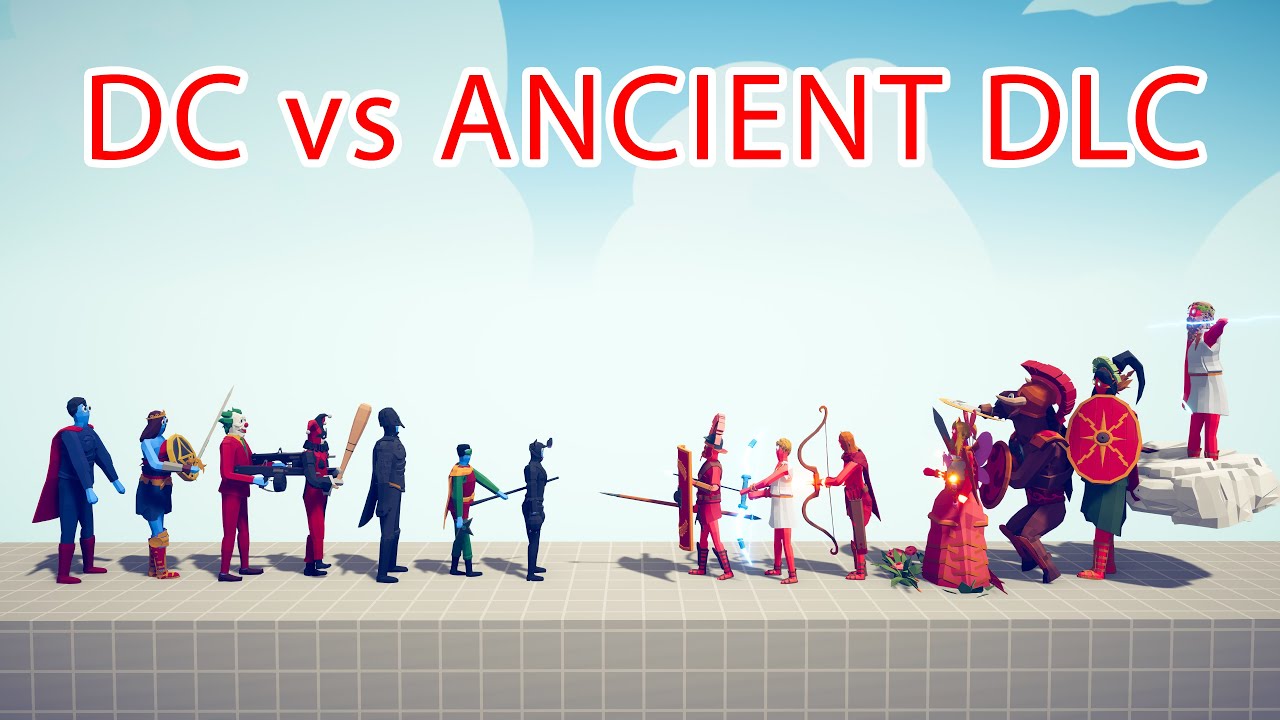 DC Team vs ANCIENT DLC Team - Totally Accurate Battle Simulator TABS ...