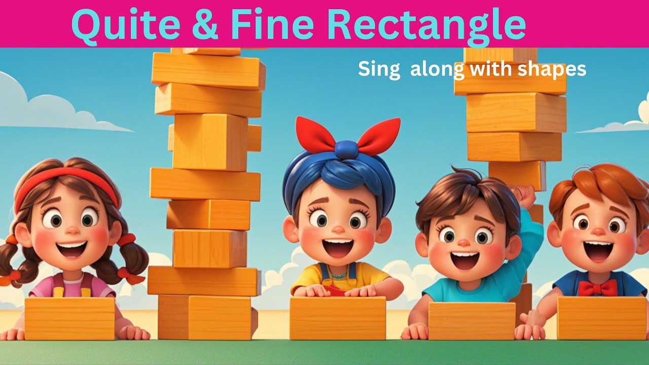 Quite and Fine Rectangle / Learning Shapes with Songs - YouTube