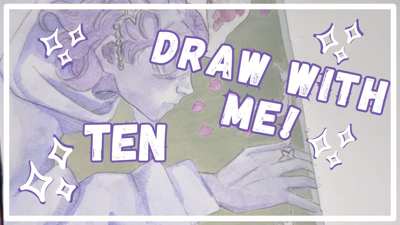 Draw with Me! Let's Sketch! Ten [NCT & WAYV] Stunner Watercolor! - YouTube
