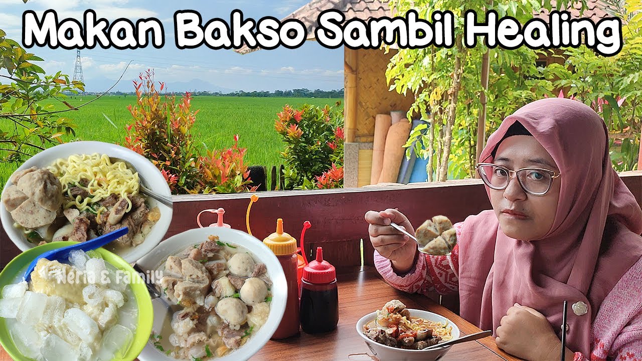 Bakso Viral Di Tengah Sawah - Bakso Mas Sabar - YouTube