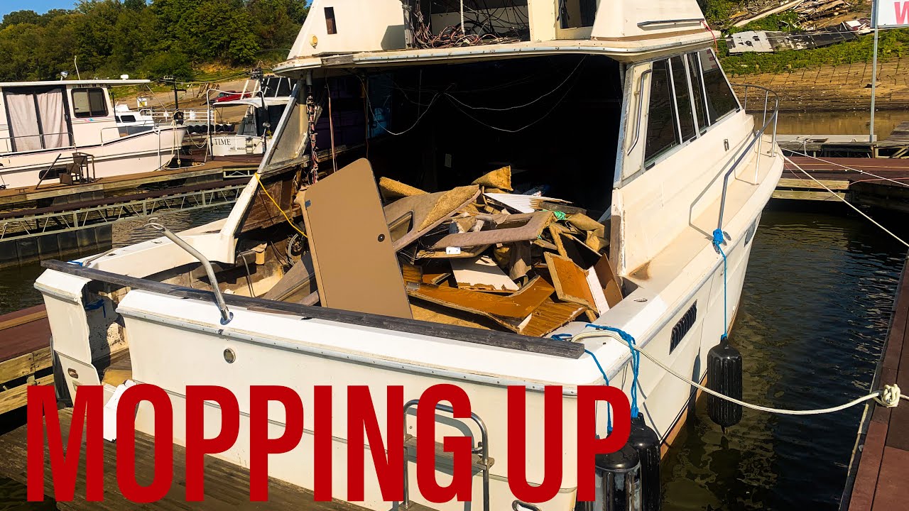 Boat Restoration: Mopping up - YouTube