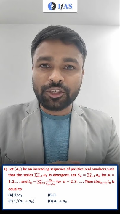 𝗙𝗶𝗻𝗱 𝘁𝗵𝗲 𝗟𝗶𝗺𝗶𝘁 𝗼𝗳 𝘁𝗵𝗲 𝗦𝗲𝗾𝘂𝗲𝗻𝗰𝗲 𝘂𝘀𝗶𝗻𝗴 𝗦𝗲𝗿𝗶𝗲𝘀!🧠 Comment your answer below 👇#ifasmathematics # ...