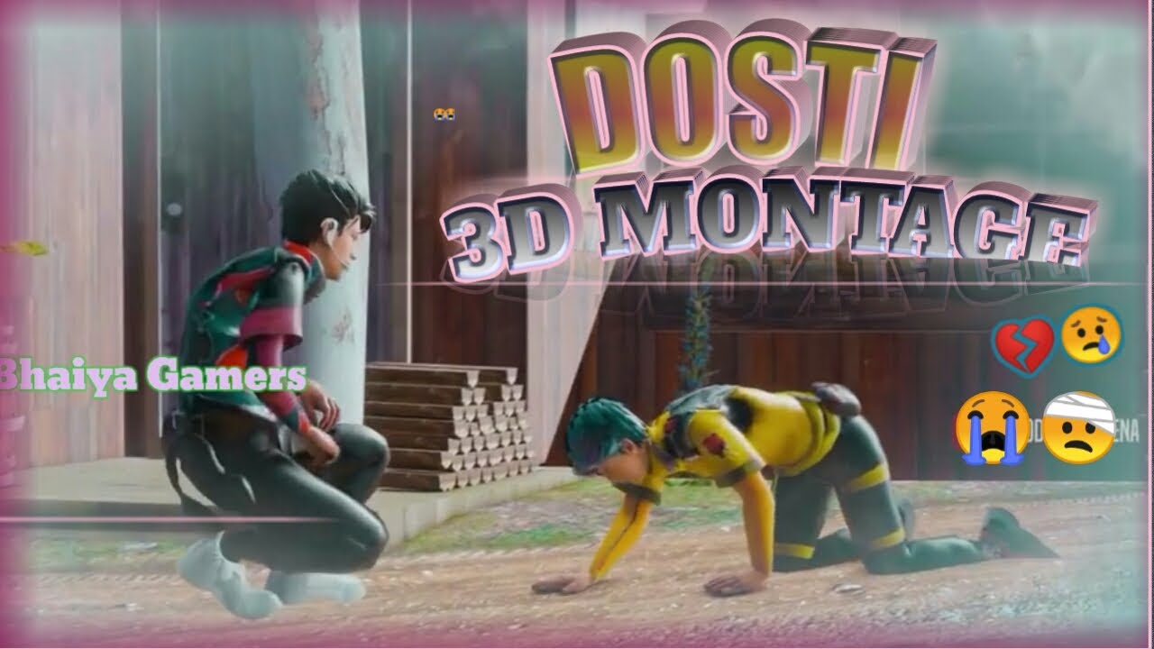 3D Montage FF 🖤 | Free fire 3D Animation video 🥀 | How to create free ...