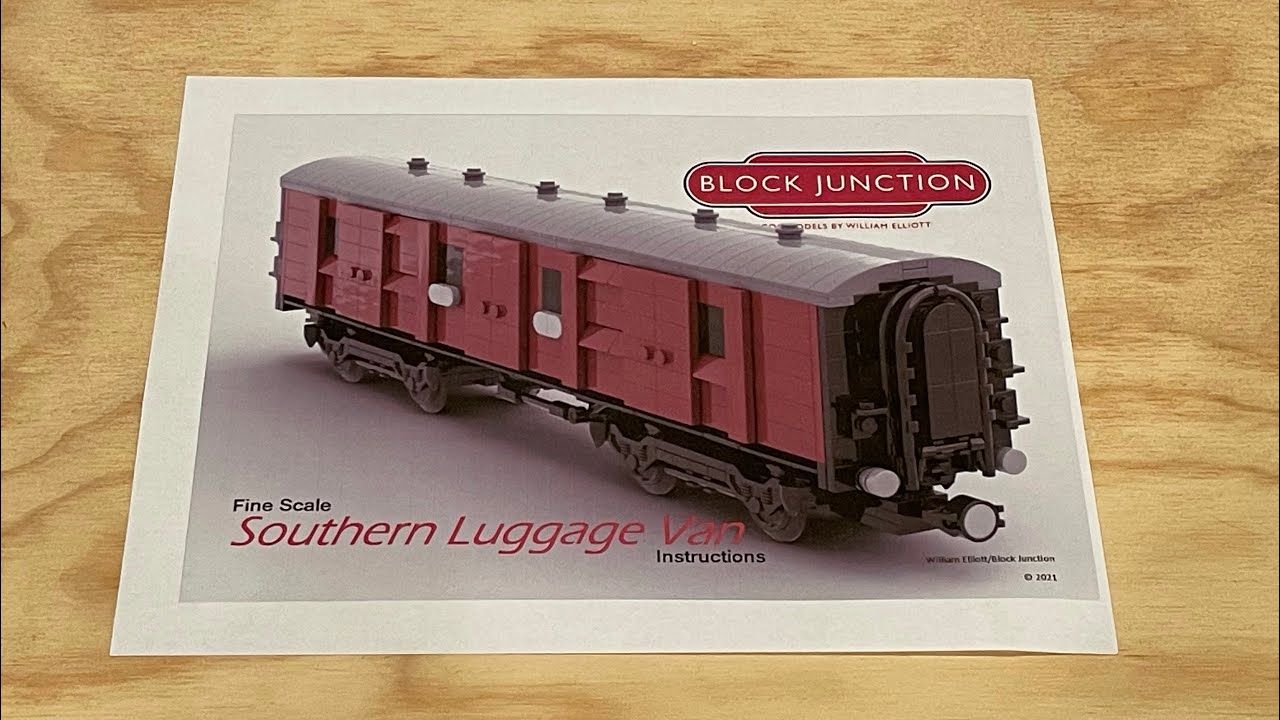 LEGO Trains - Southern Luggage Van Instructions From Block Junction ...
