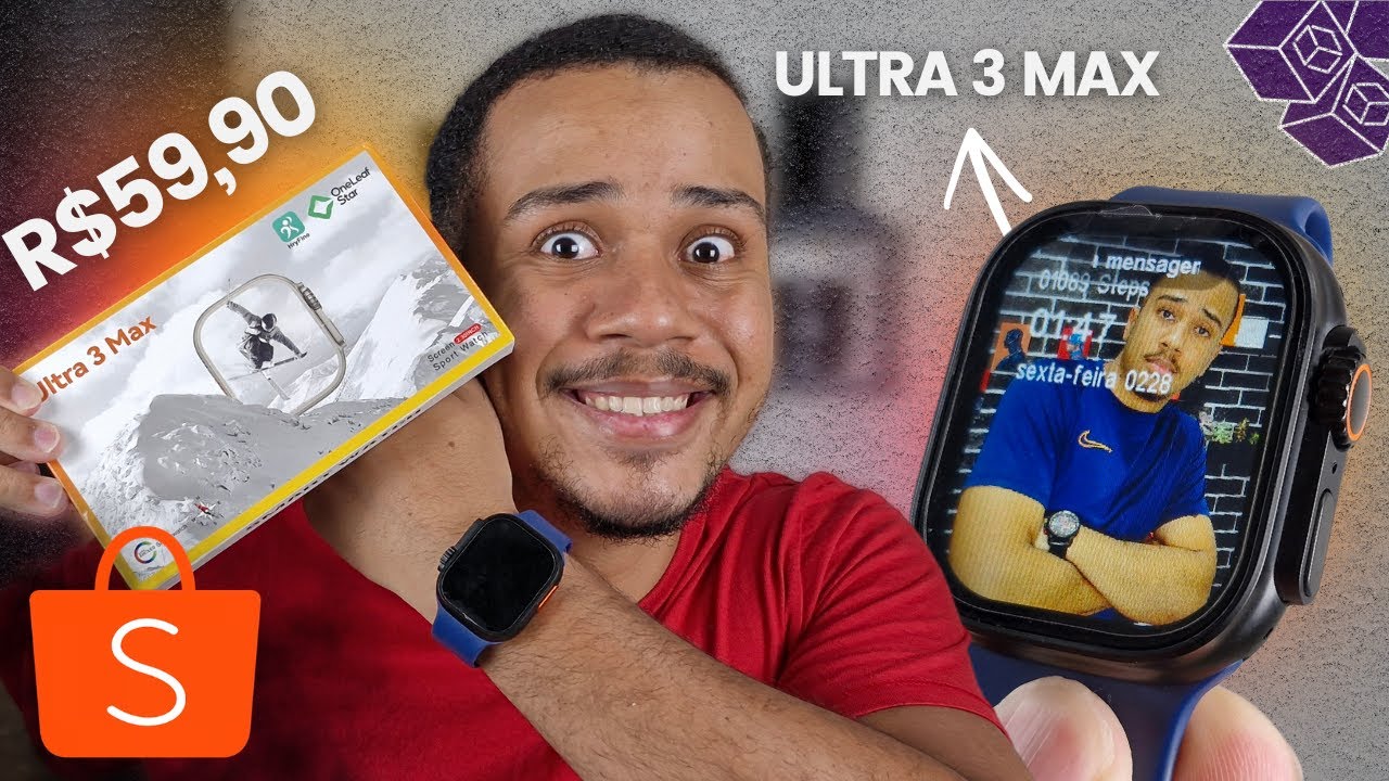 SMARTWATCH ULTRA 3 MAX • REVIEW COMPLETA • TODAS FUNÇÕES DO APLICATIVO ...