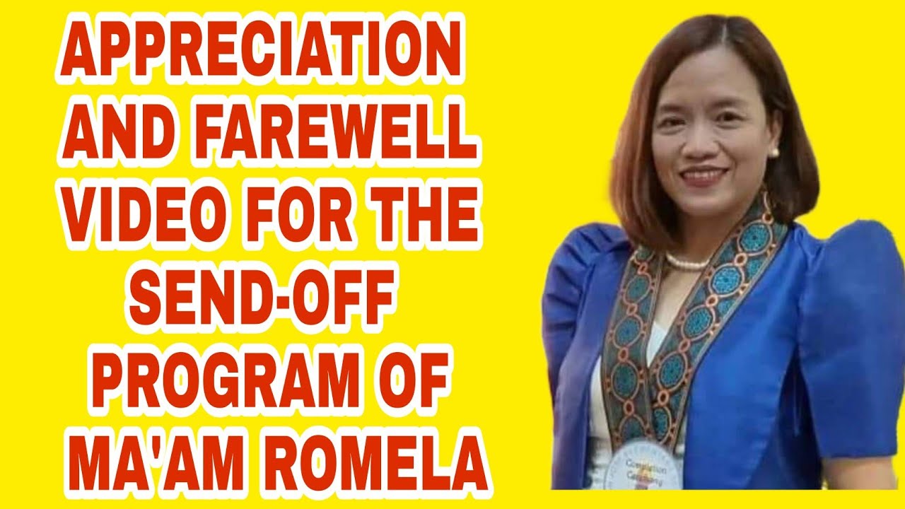 FAREWELL/APPRECIATION VIDEO FOR OUR PRINCIPAL - YouTube